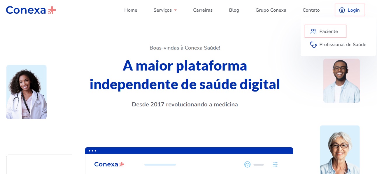 Como acesso meu perfil? – Conexa Saúde