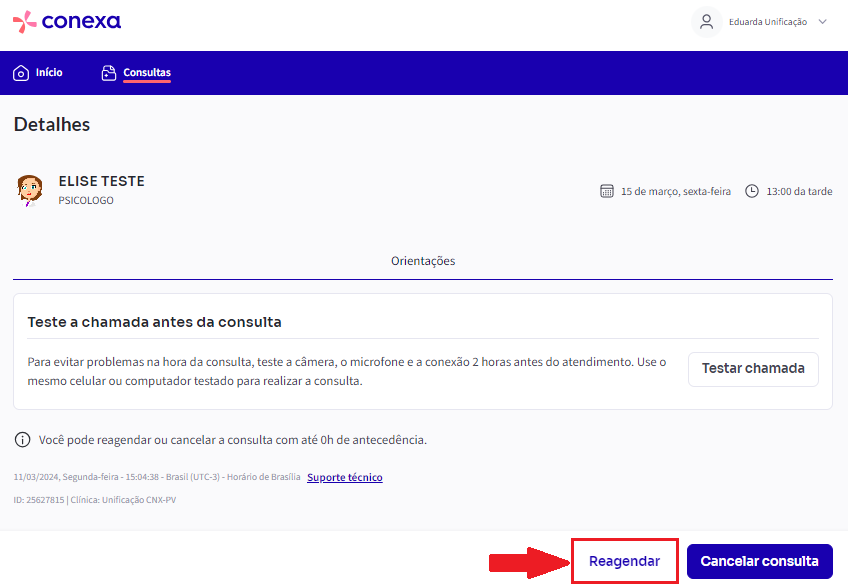 Como reagendar uma consulta? – Conexa Saúde
